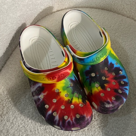 CROCS | Shoes | Tie Dye Crocs | Poshmark